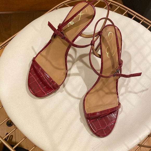 Shoes | Red Strap Heels | Poshmark